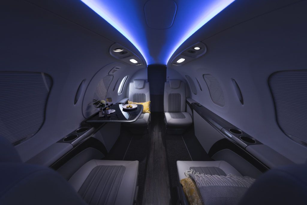 HondaJet Elite II displayed at EBACE | Business Jet Interiors